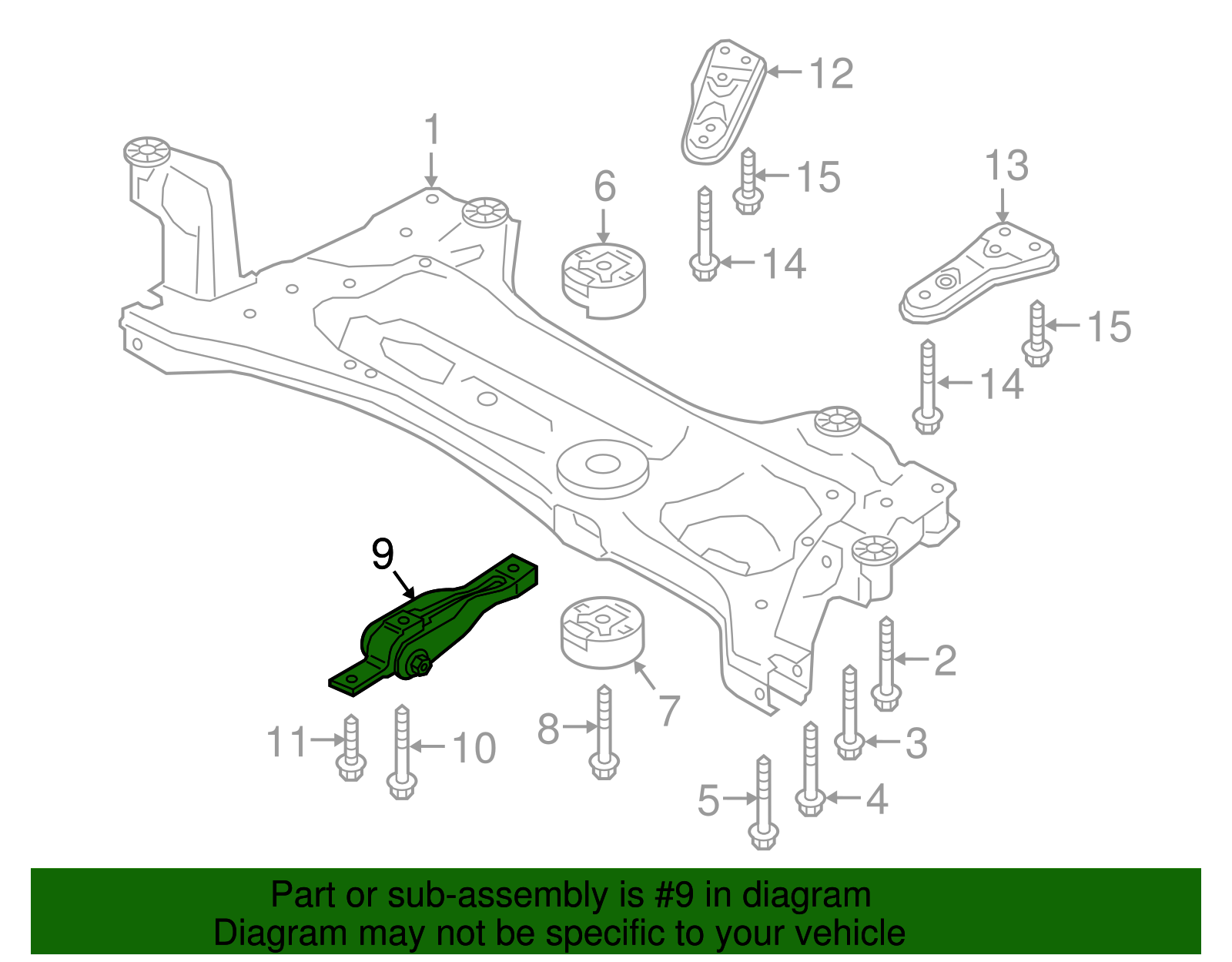 3QD-199-855 - Front Support - 2018-2021 Volkswagen | World VW Parts
