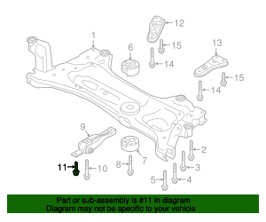2009-2025 Volkswagen Rear Support Mount Bolt N-911-671-01 | VW Direct ...
