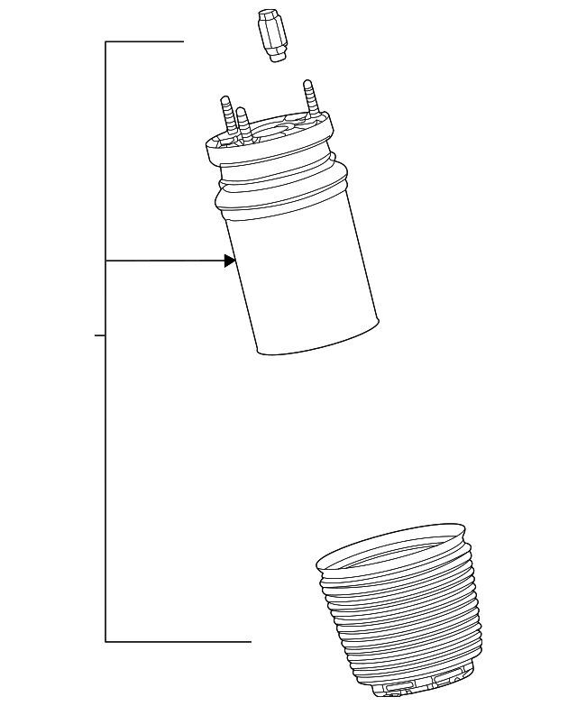 2021-2022 GM Air Spring 84844792 | TascaParts.com