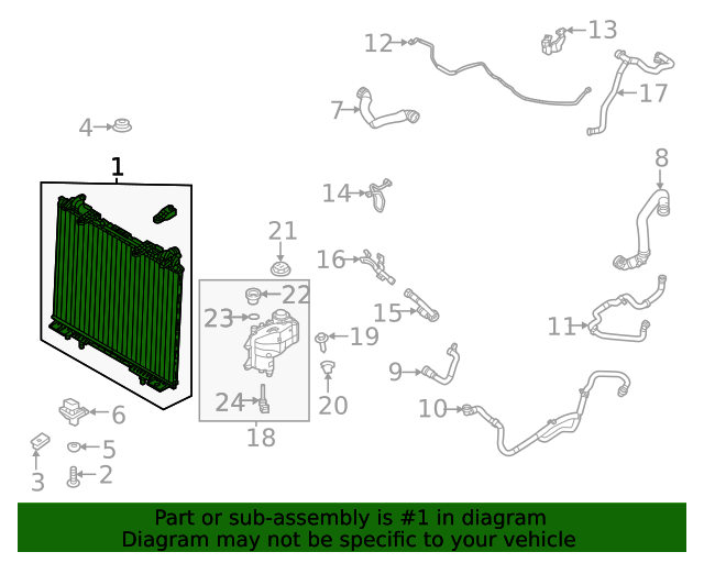 LR092782 - Radiator 2019-2024 Land Rover | AutoNation Parts