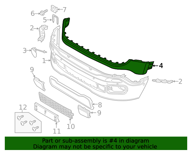 2019 Jeep Renegade Upper Cover 6VM44TZZAA | TascaParts.com