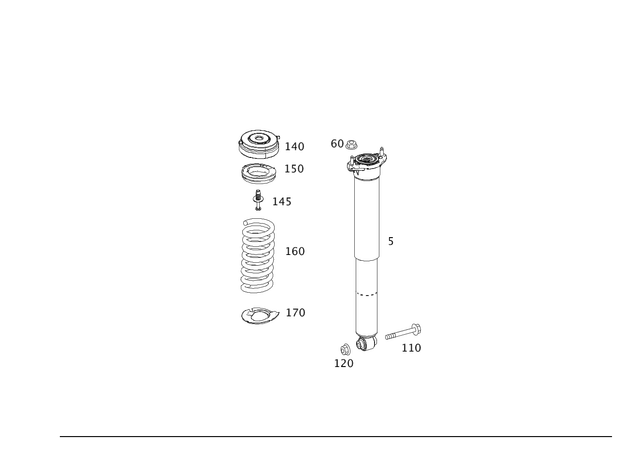 207-320-43-30 - Shock Absorber 2012-2015 Mercedes-Benz | Mercedes-Benz ...