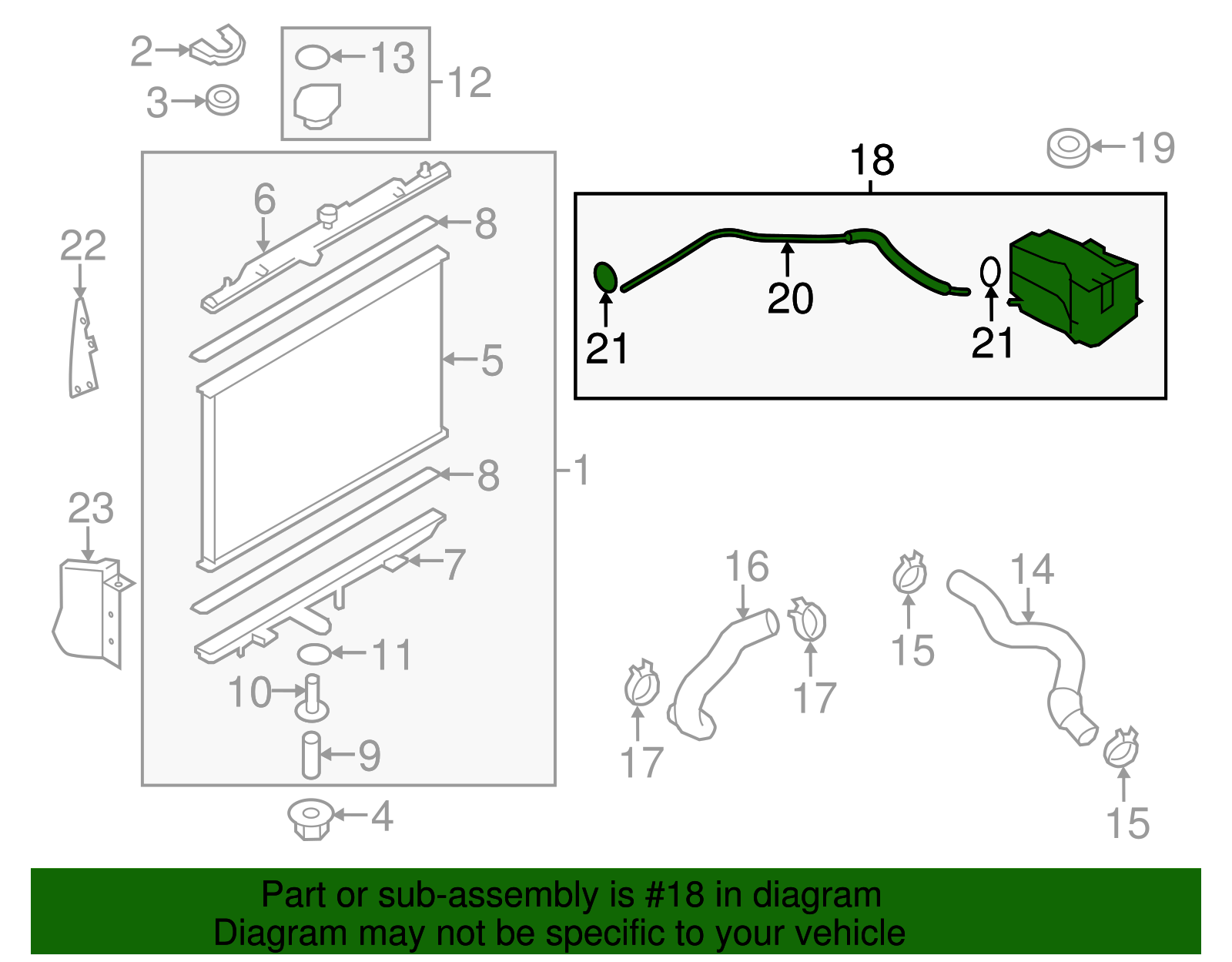 2008-2015 Nissan Reservoir Assembly 21711JG000 | Retail Performance ...