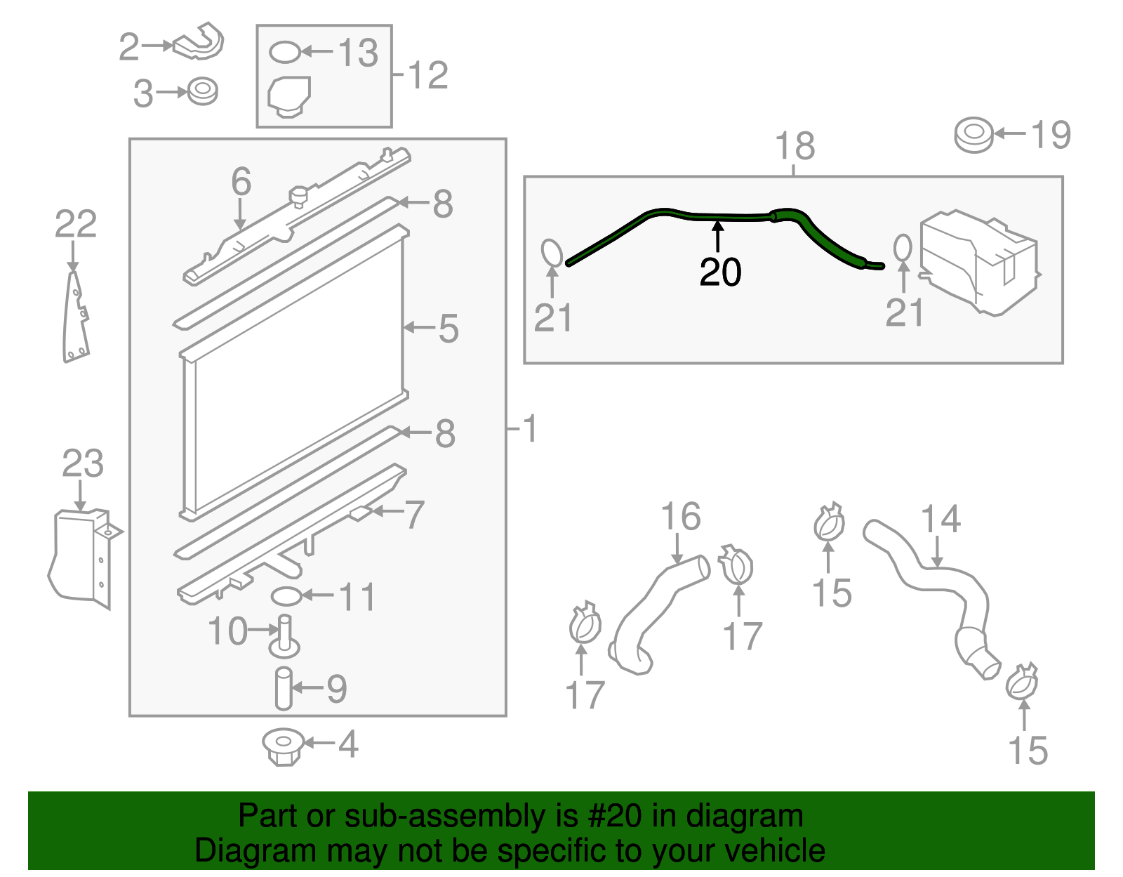 2008-2015 Nissan Overflow Hose 21741-JG00A | Jenkins Nissan Of Leesburg ...