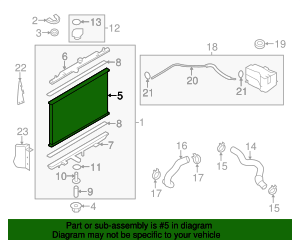 2008-2015 Nissan Radiator Assembly 21400-JM00A | Temecula Nissan Parts