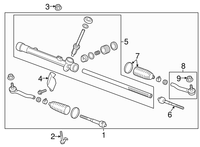 2011-2017 Nissan Outer Tie Rod D8520-1KA0B | TascaParts.com