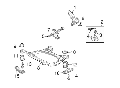Suspension Components for 2006 Lexus RX400h | OEM Parts Online