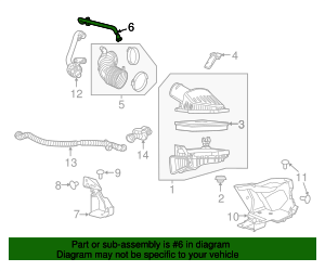 2016-2024 Chevrolet Camaro Positive Crankcase Ventilation Tube 12687311 ...