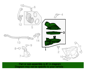 84008589 - Air Cleaner 2016-2024 Chevrolet Camaro | AutoNationParts.com