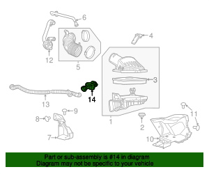 2016-2024 Chevrolet Camaro Air Cleaner Resonator 23340375 GM ...