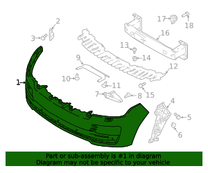 2020-2022 Land Rover Range Rover Bumper Cover LR098665 | OEM Parts Online