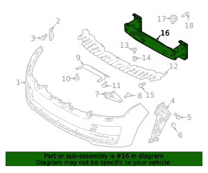 Genuine OEM Impact Bar Part# LR170319 Fits 2022-2023 Land Rover: Up To ...