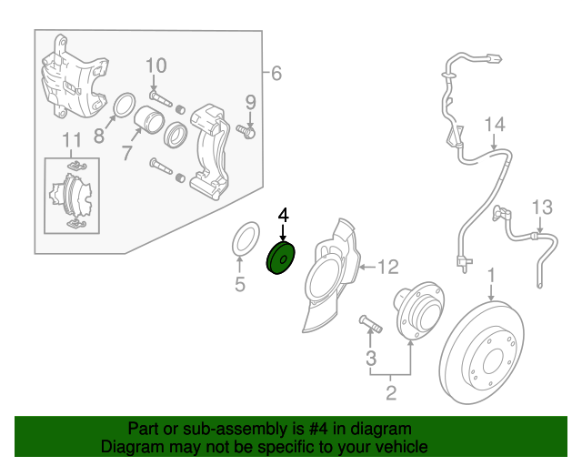 51720-38110 - Wheel Bearing 2002-2014 Kia | Kia.Parts Store