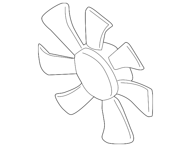 2000-2001 Mazda MPV Fan Blade - Passenger Side (RH) GY07-15-140 ...