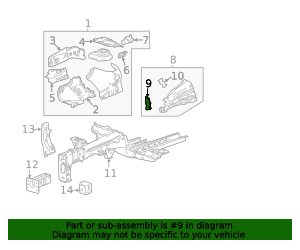 95940403 - Front Compartment Side Rail Wheelhouse Panel Baffle 2013 ...
