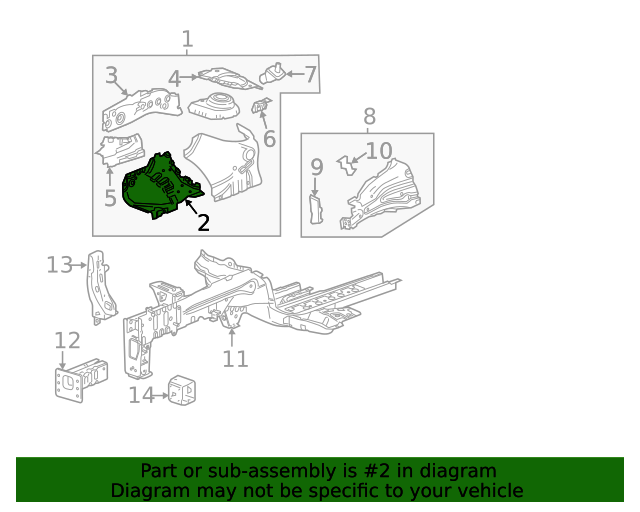 2013-2022 GM Front Panel - Passenger Side (RH) 20761479 | GetOEMParts.com