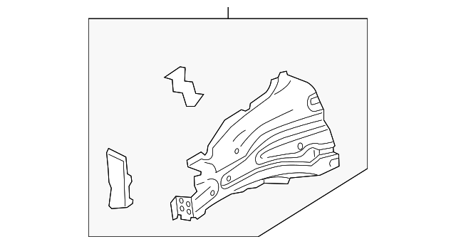 2017-2022 GM Passenger Side Front Compartment Upper Side Rail 42554489 ...