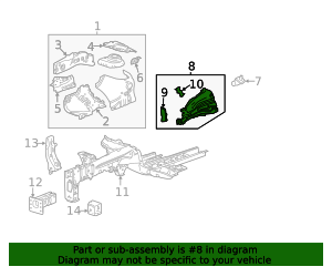 2017-2021 GM Upper Rail - Passenger Side (RH) 42554489 | TascaParts.com