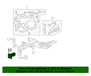 2013-2022 GM Front Passenger Side Bumper Energy Absorber 42392685 GM ...