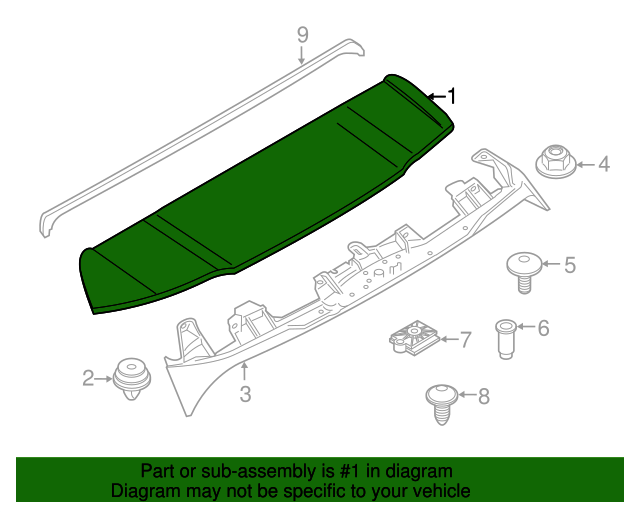 51-24-8-499-859 - Spoiler 2018-2024 BMW X3 | Genuine BMW Parts