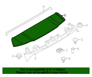 2020-2024 BMW X3 Bmw Oem X3 M Rear Spoiler Retrofit Kit 51-24-8-082-246 ...