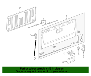 2007-2018 GM Cable - Passenger Side (RH) 25838261 | TascaParts.com