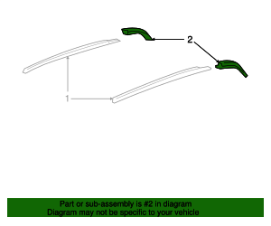 75553-0C010 - Roof Drip Molding 2004-2006 Toyota Tundra ...