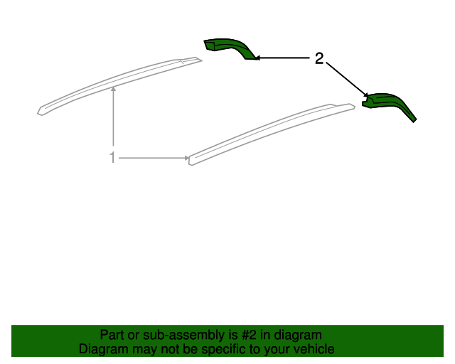 2004-2006 Toyota Tundra Drip Molding 75554-0C010 | OEM Parts Online