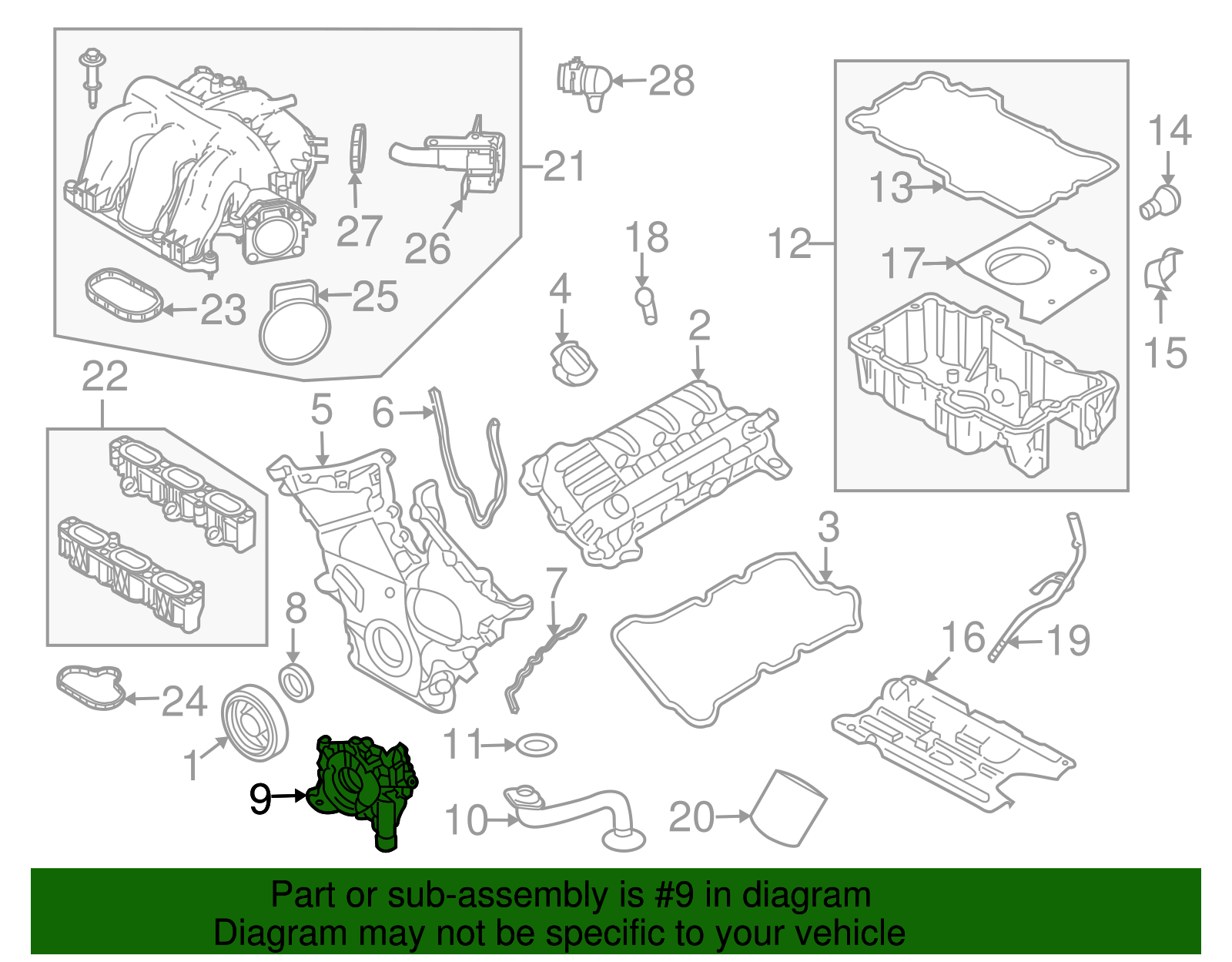 3W4Z-6600-AA - High-Quality Oil Pump for 2003-2012 Ford | AutoNation Parts