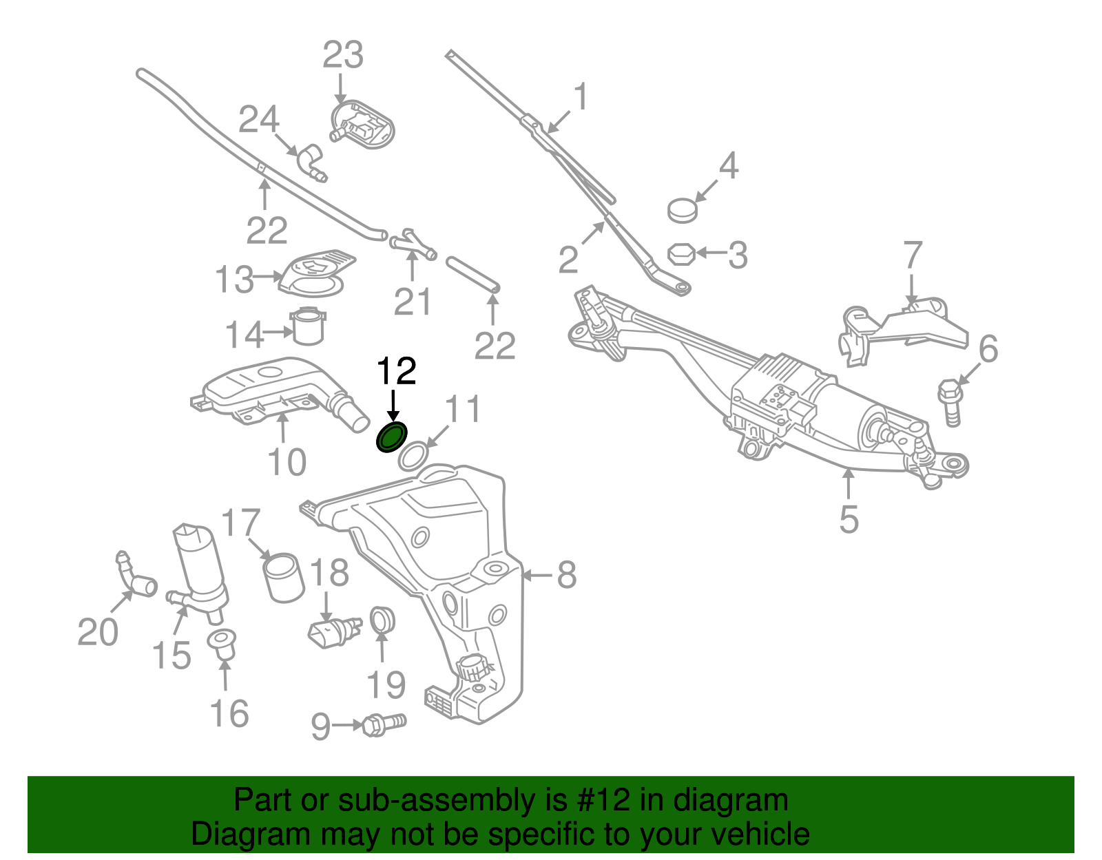 2009-2017 Audi Filler Neck Grommet 8R0-955-479 | Genuine Audi Parts