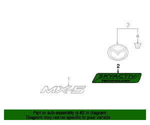 2016-2020 Mazda MX-5 Miata OEM NEW 16-19 Mazda MX5 Miata 2.0L Rear ...
