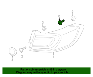 2016-2024 Ford Tail Lamp Assembly Retainer Nut W718155S300 | TascaParts.com