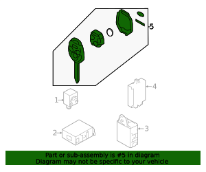 2020-2023 Subaru Keyless Entry Transmitter 57497AN00B | Subaru Parts Store