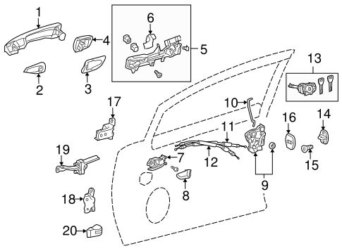 Front Door for 2010 Lexus HS250h | Lexus Direct parts