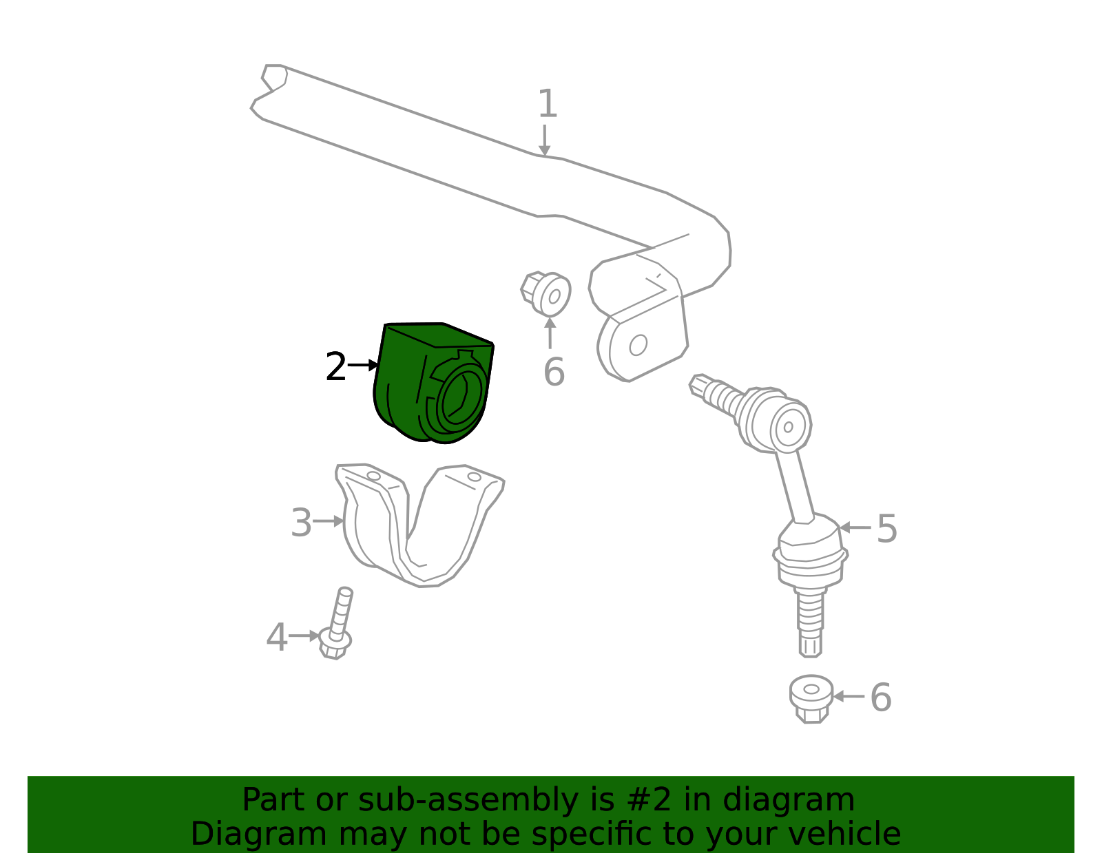 Suspension Stabilizer Bar Bushing 87867411 GM | GMPartsDirect.com