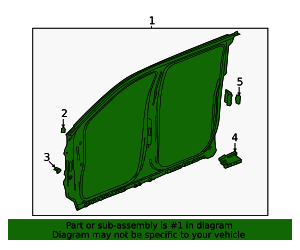 2021-2024 GM Body Passenger Side Outer Panel 84847767 GM ...