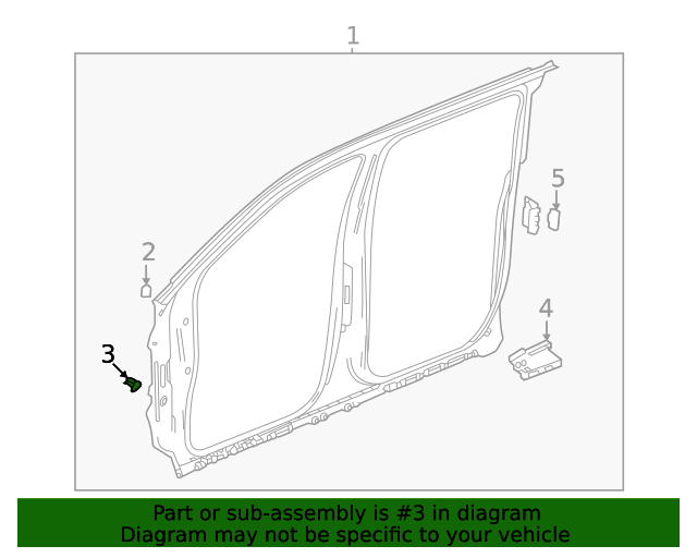 2021-2024 GM Fender Mtg Bkt 84266850 GM | GMPartsDirect.com