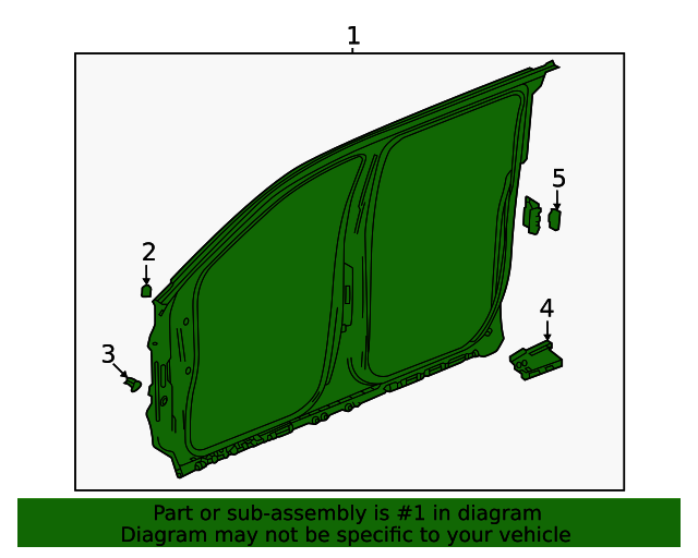 2021-2024 GM Body Passenger Side Outer Panel 84847767 GM ...