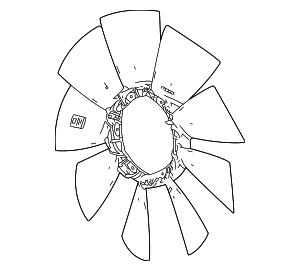 2020-2024 GM Fan Blade 84012677 GM | GMPartsDirect.com