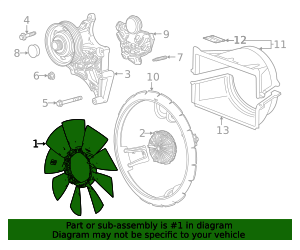 2020-2024 GM Fan Blade 84012677 GM | GMPartsDirect.com