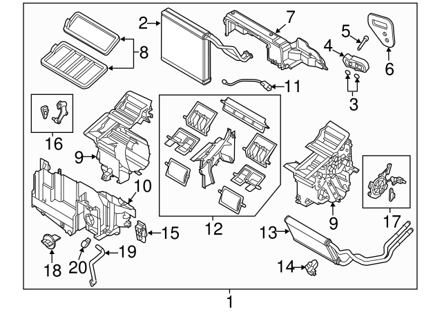 2013-2019 Mazda CX-5 Heater Core KD45-61-A10A | TascaParts.com