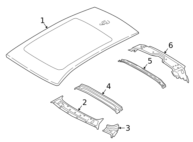 Genuine BMW 41-00-8-497-695 | Roof Panel | FREE Shipping on Most Orders ...