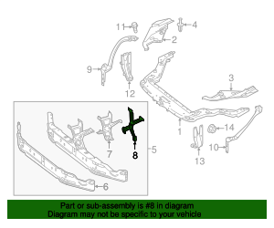 172-628-00-16 - Support Reinforcement 2012-2020 Mercedes-Benz ...
