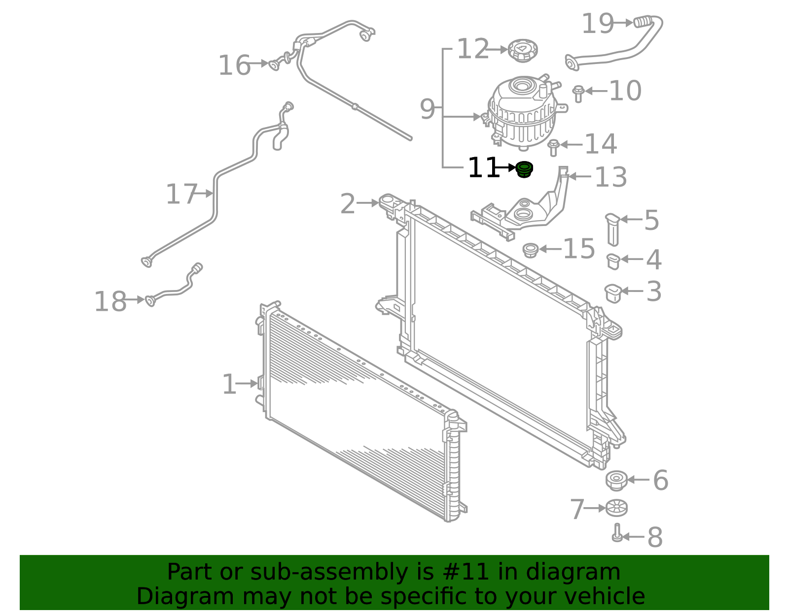 4G0-121-585-A - Reservoir Grommet 2012-2024 Audi | Audi OEM Parts