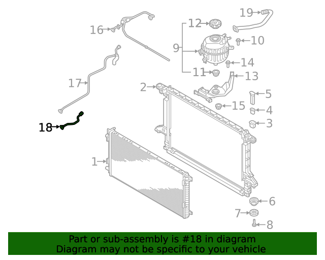 4KE-121-081-H - Return Tube 2019-2024 Audi | Audi OEM Parts