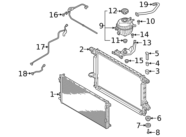 2017-2023 Audi Radiator Lower Insulator 4M0-121-268-A | AutoNationParts.com