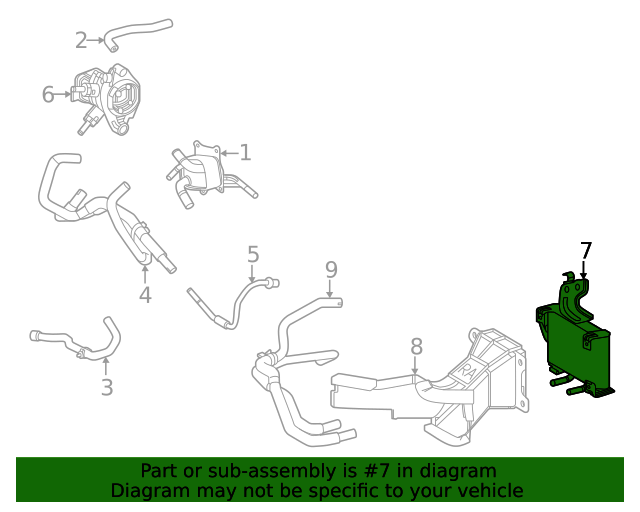 2021-2023 Toyota RAV4 Prime Oil Cooler 32910-F6010 | Toyota Parts