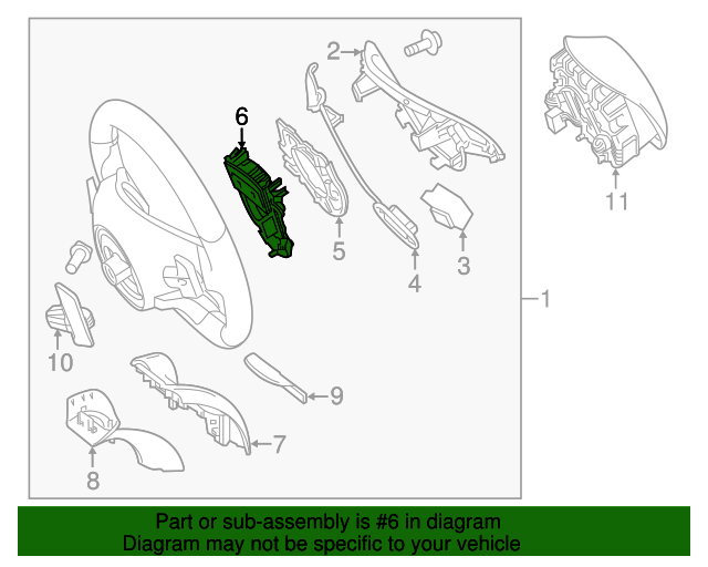 099-464-14-00 - Horn Contact Ring 2015-2019 Mercedes-Benz | Mercedes ...