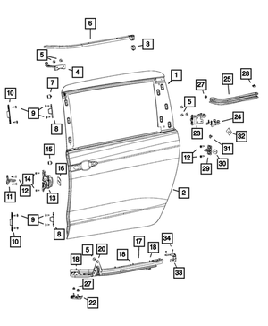 2001-2017 Mopar Large Round Washer Head Lock Screw 6504212 | Mopar Estores