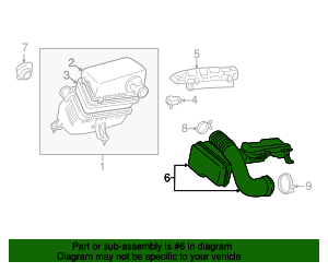 1998-2004 Toyota Land Cruiser Hose 17875-50190 | Toyota San Diego Parts